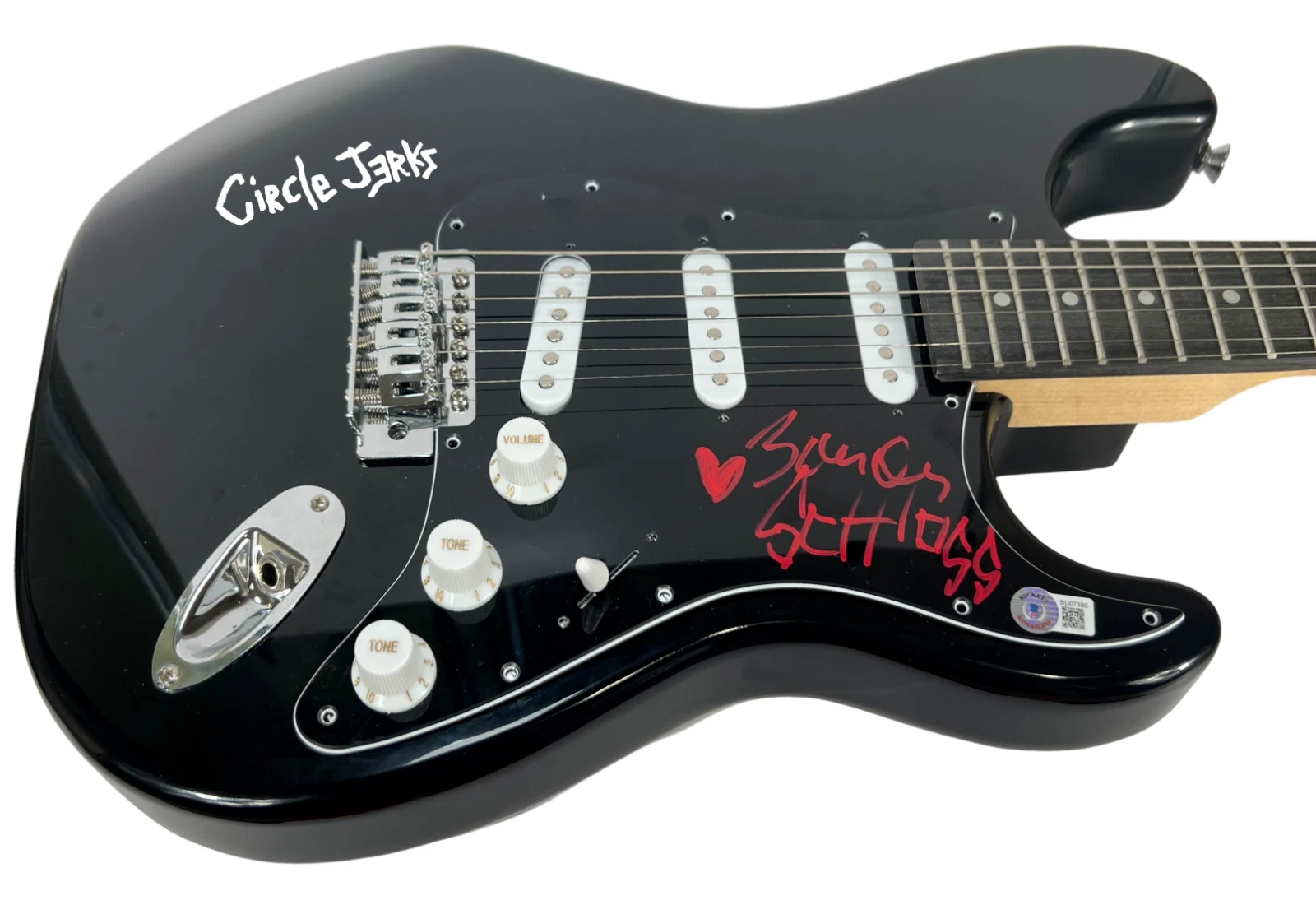 Zander Schloss THE CIRCLE JERKS Signed Autograph Electric Guitar ...