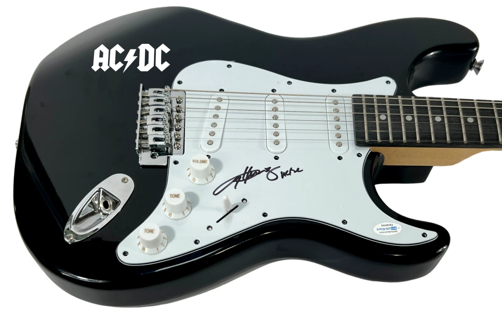 Angus Young AC/DC Signed Autograph Electric Guitar Band Guitarist ACOA ...