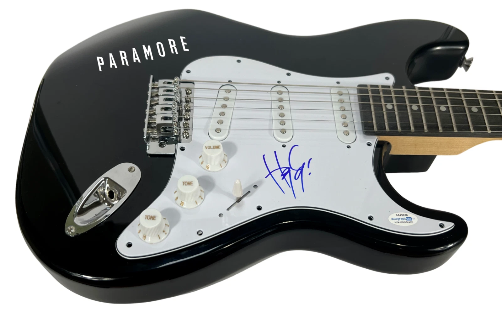 Hayley Williams Paramore Signed Autograph Electric Guitar Band Singer ...