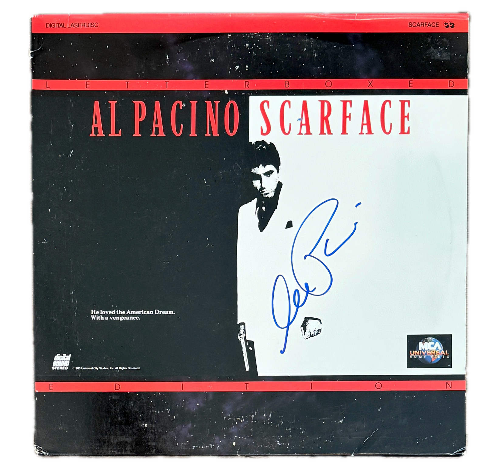 Al Pacino SCARFACE Signed Autograph Movie Laserdisc Cover Full Graph ...