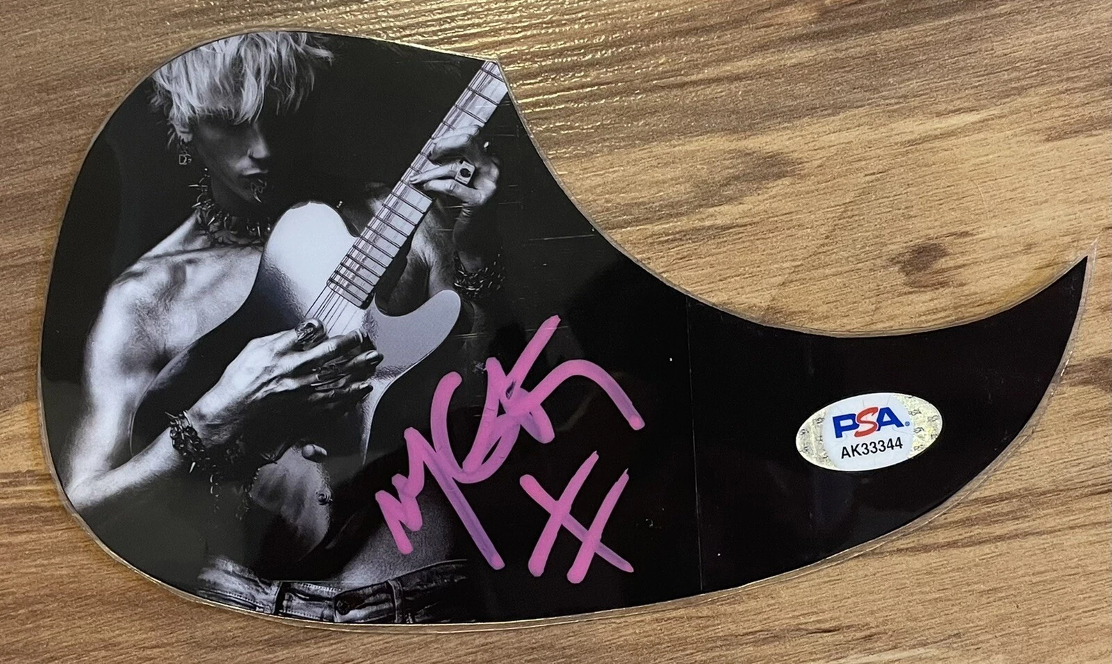MACHINE GUN KELLY "MGK" Signed "Mainstrean Sellout" Guitar Pickguard ...