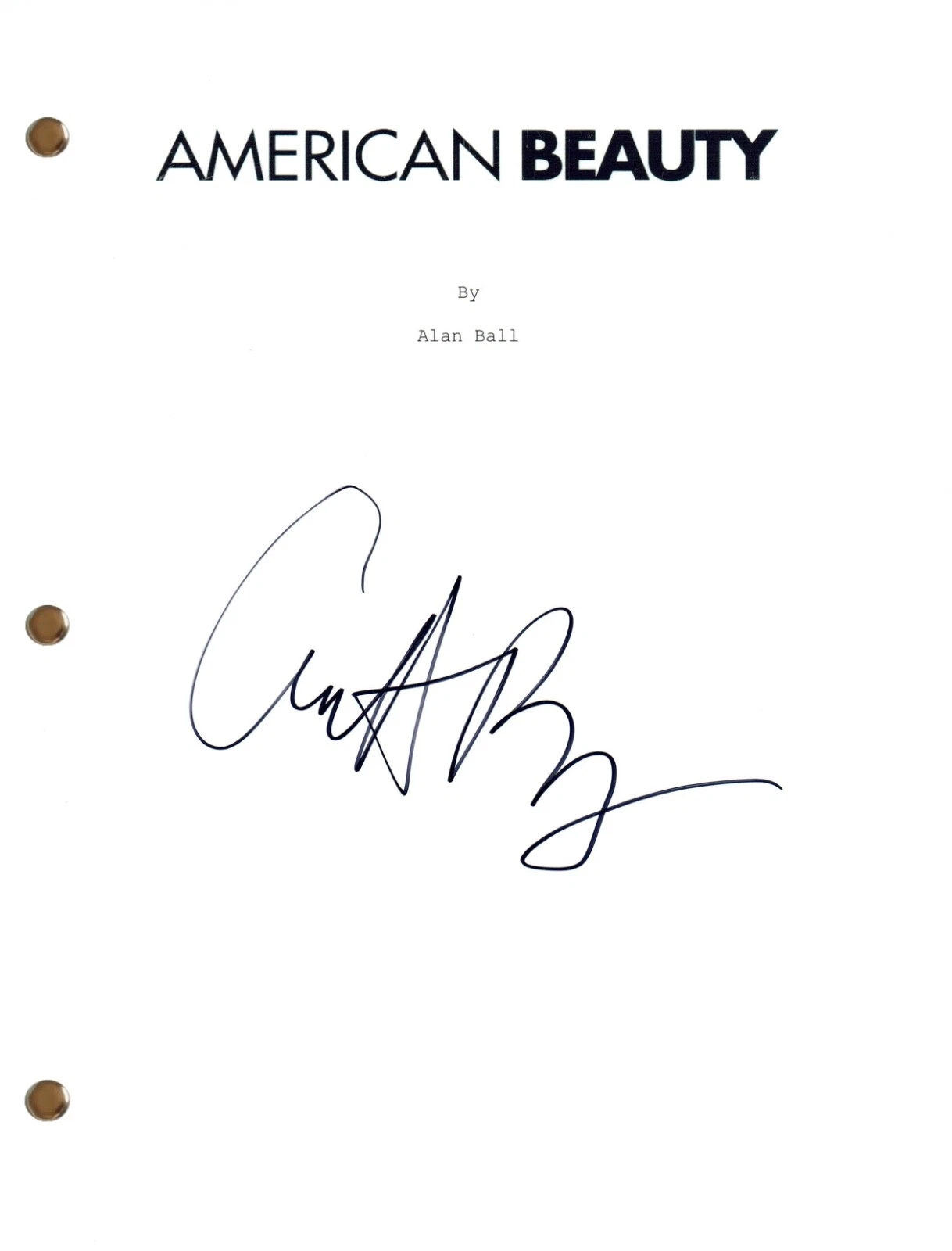 Annette Bening Signed Autograph AMERICAN BEAUTY Movie Script Full ...
