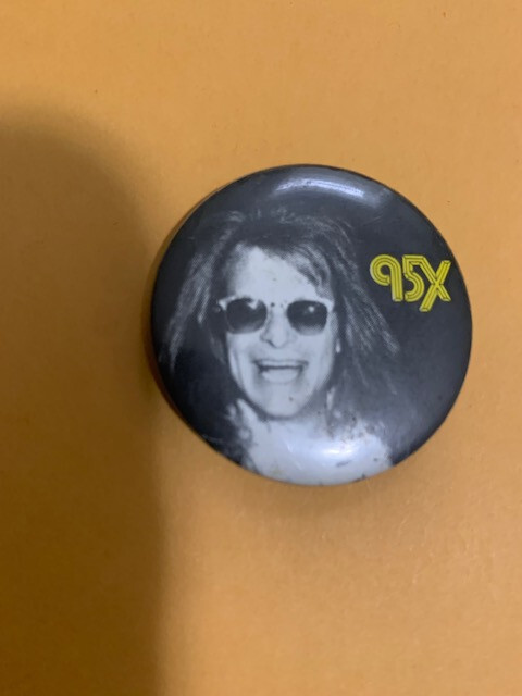 DAVID LEE ROTH VINTAGE PIN VAN HALEN SINGER 95X SYRACUSE | Autographia