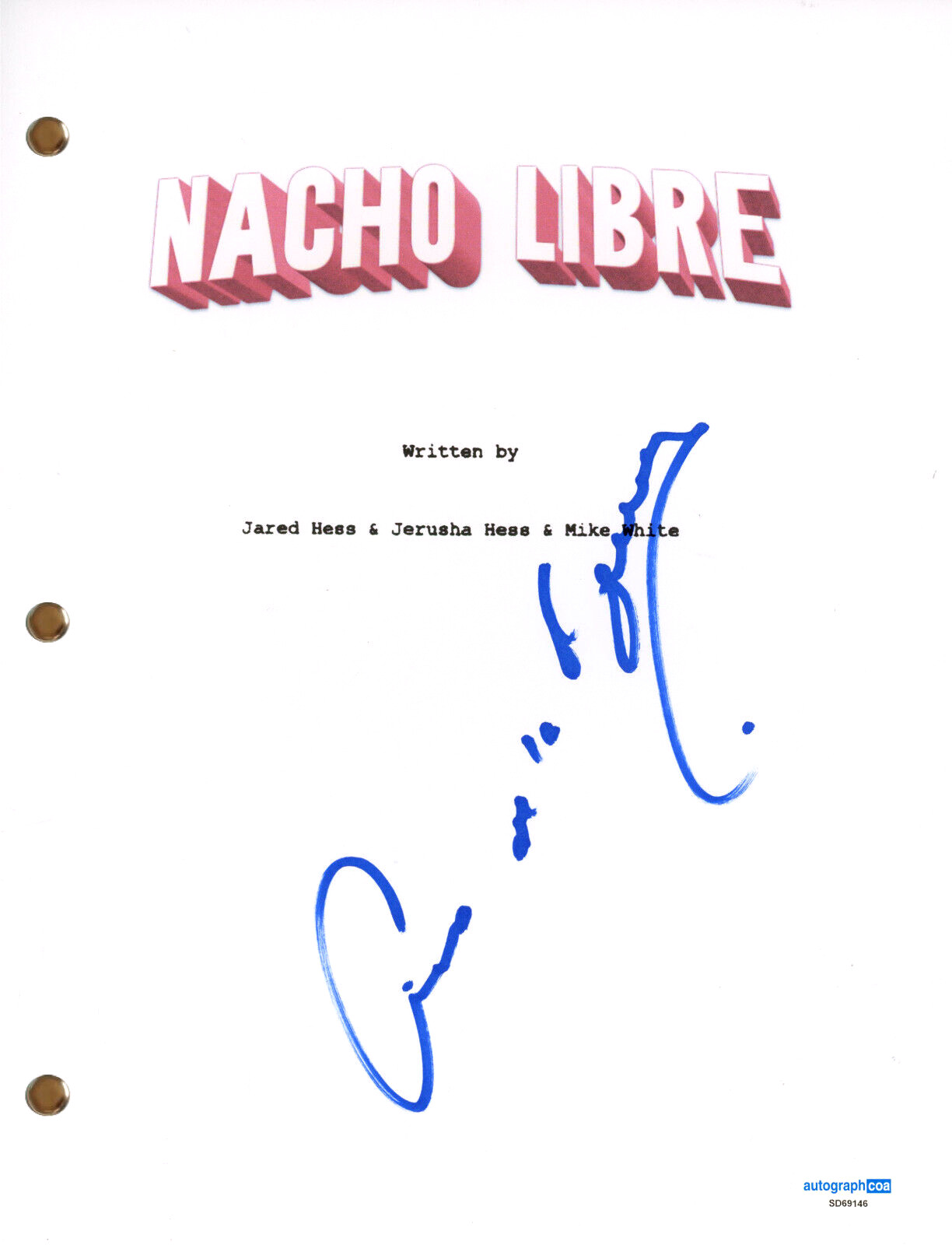 Ana De La Reguera "Nacho Libre" Signed Autograph Movie Script ...