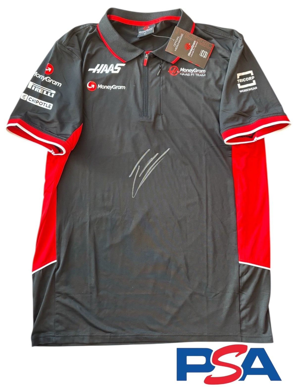 Esteban Ocon Signed 2025 MoneyGram Haas F1 Polo Shirt #31 PSA AUTO ...