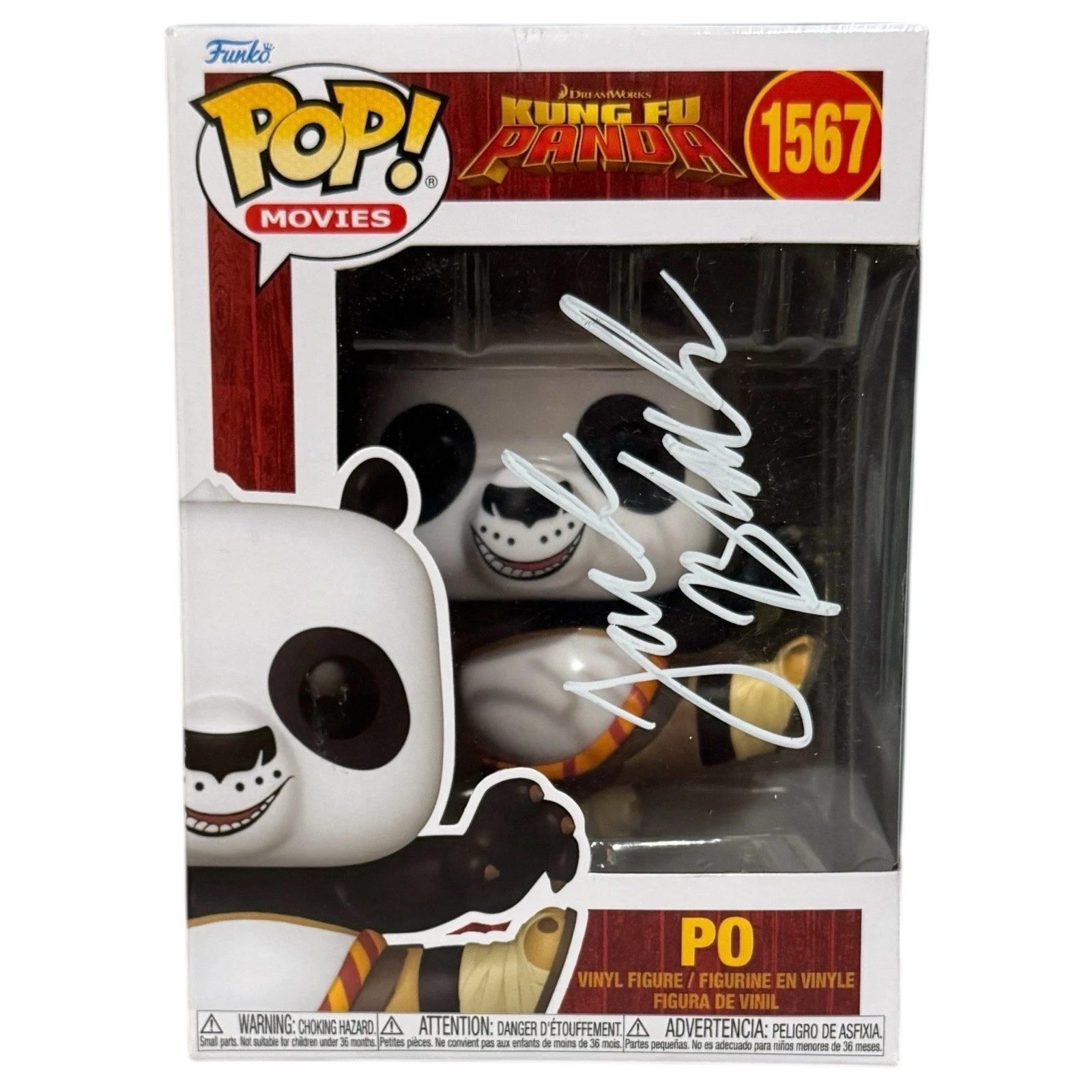 Jack Black Signed Kung Fu Panda Po Funko Pop #1567 Autograph Beckett ...