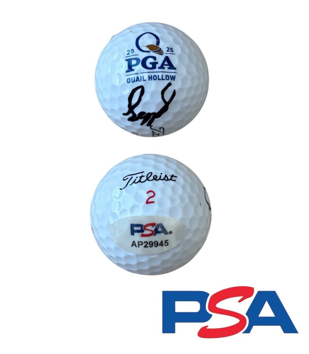 Sepp Straka Signed 2025 PGA CHAMPIONSHIP Quail Hollow Golf Ball PSA/DNA AUTO | Autographia