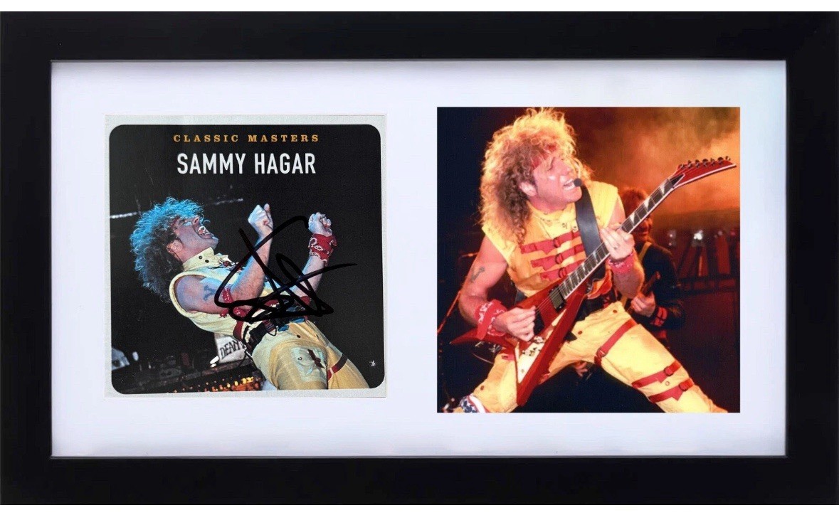 Sammy Hagar Signed Autograph Classic Masters CD Cover Framed Van Halen ...