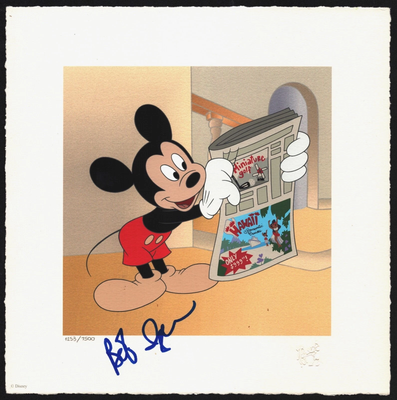Bob Iger Signed Walt Disney CEO Autograph Mickey Mouse Serigraph ...