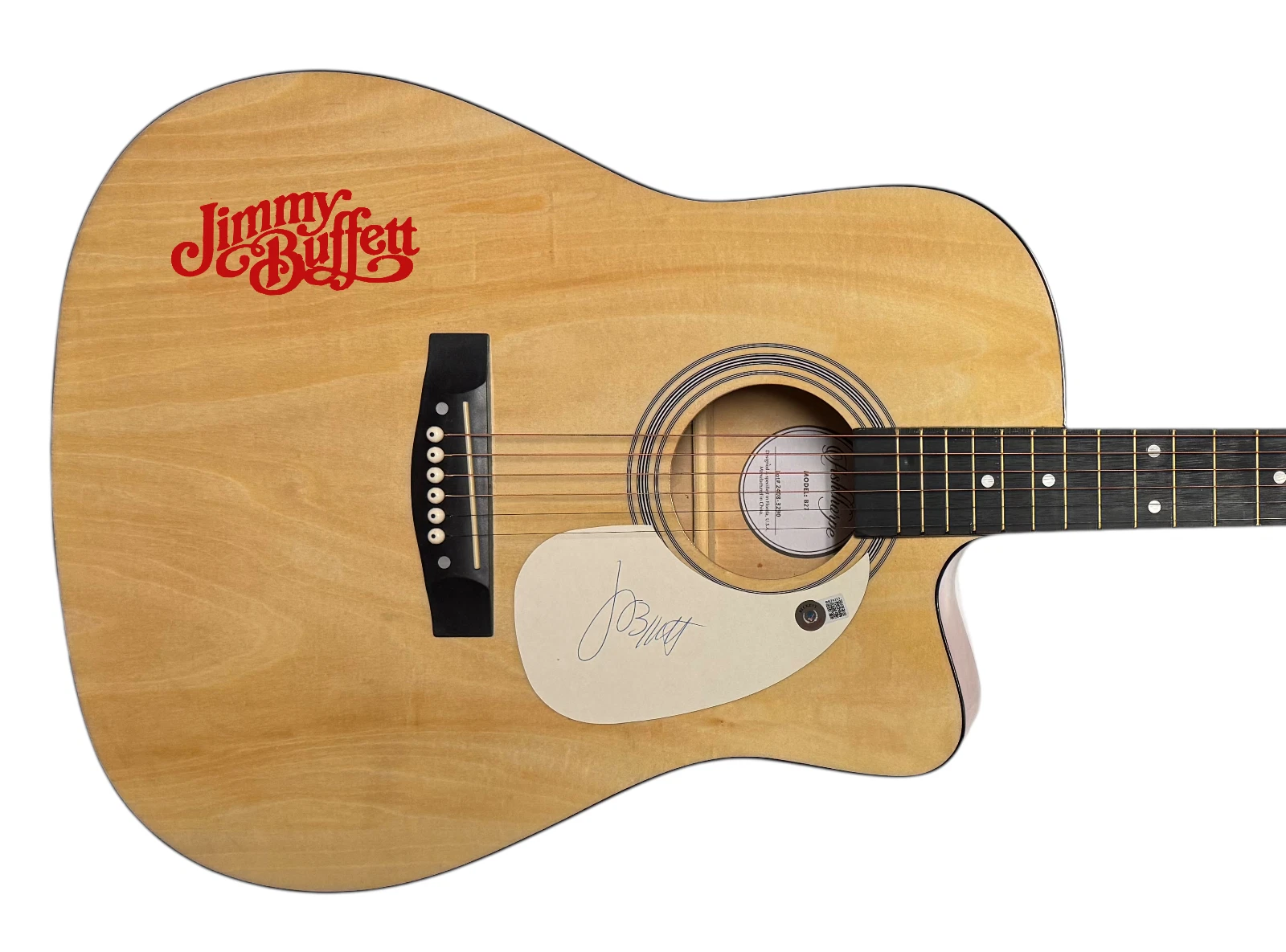 Jimmy Buffett Signed Autograph Acoustic Guitar Full Size Margaritaville ...