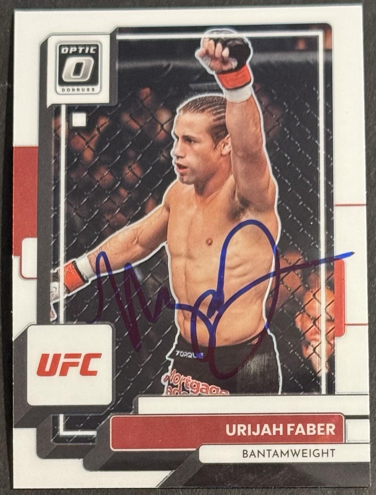 Urijah Faber Signed 2023 Donruss Optic UFC Base Card BAS Beckett On ...