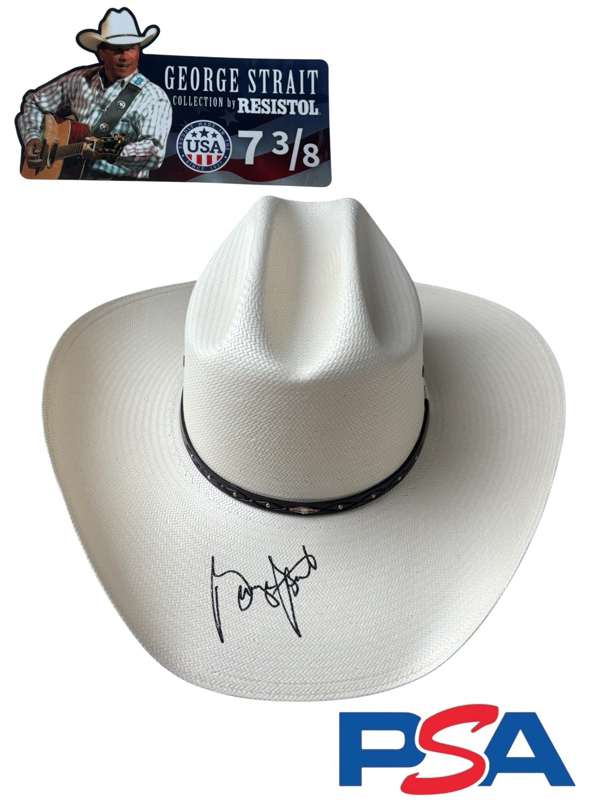 George Strait Signed 10X Santa Clara Resistol Signature Collection ...