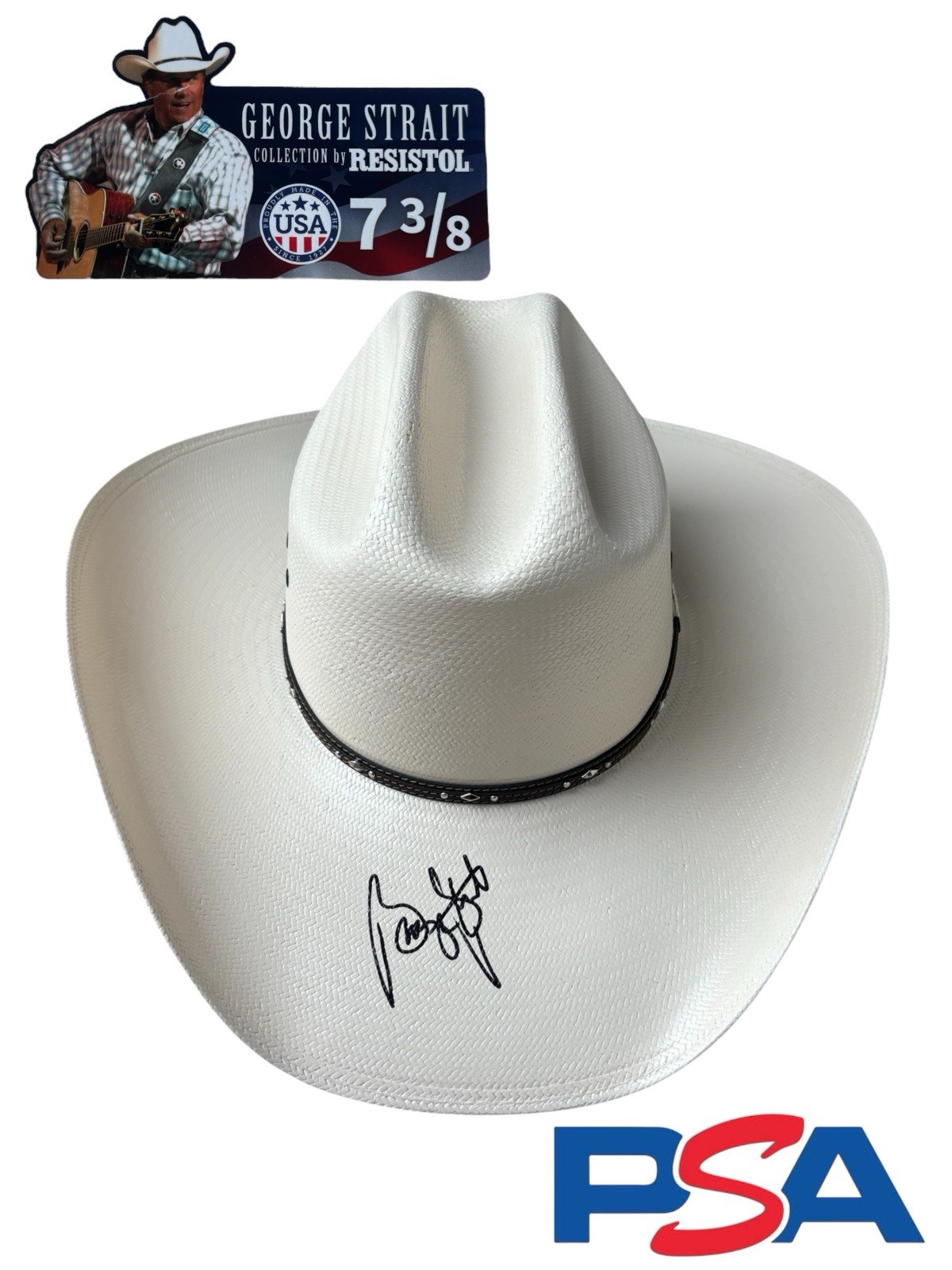 George Strait Signed 10X Santa Clara Resistol Signature Collection ...