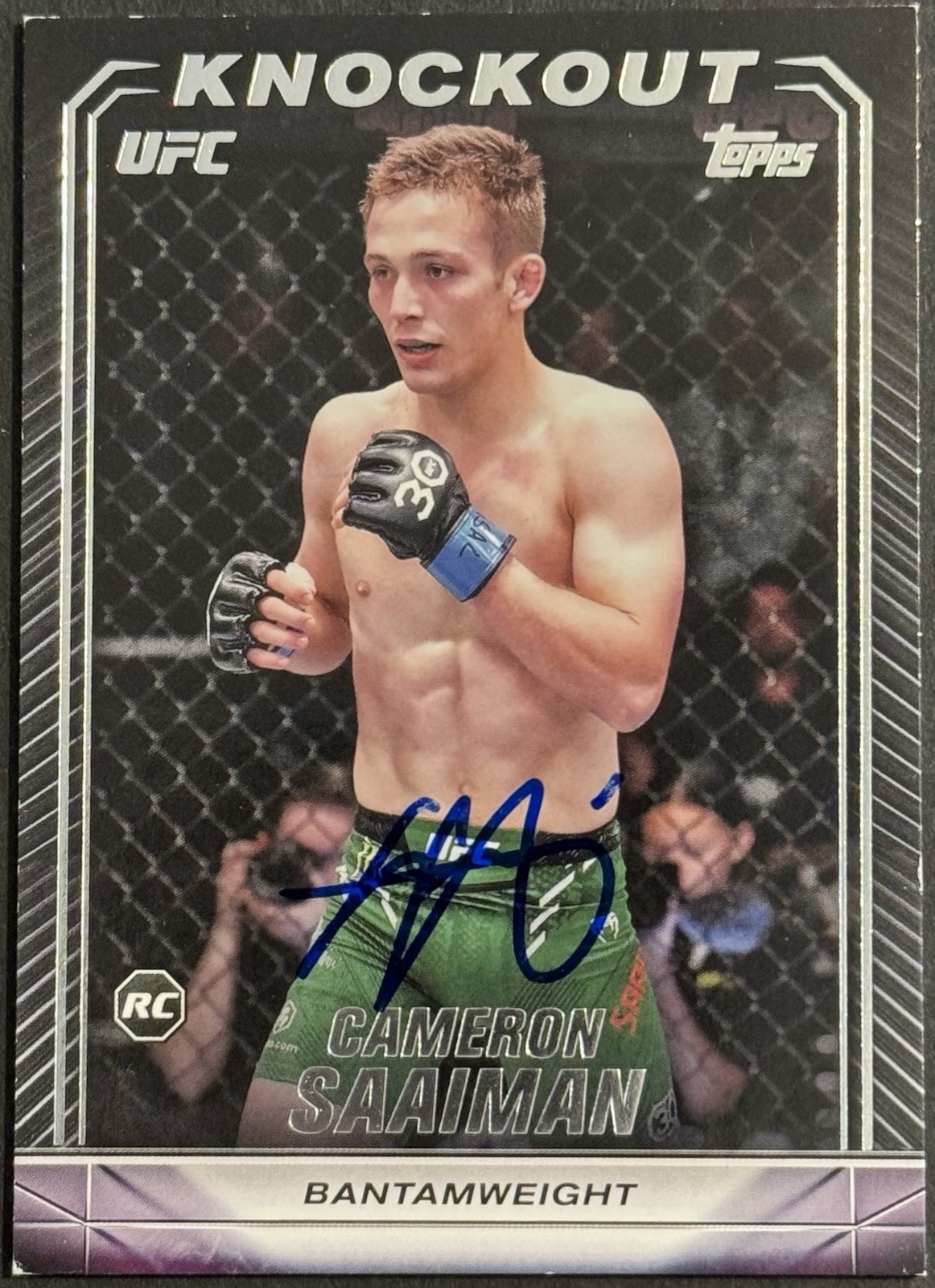 Cameron Saaiman Signed 2024 Topps Knockout UFC Base Card BAS Beckett On ...