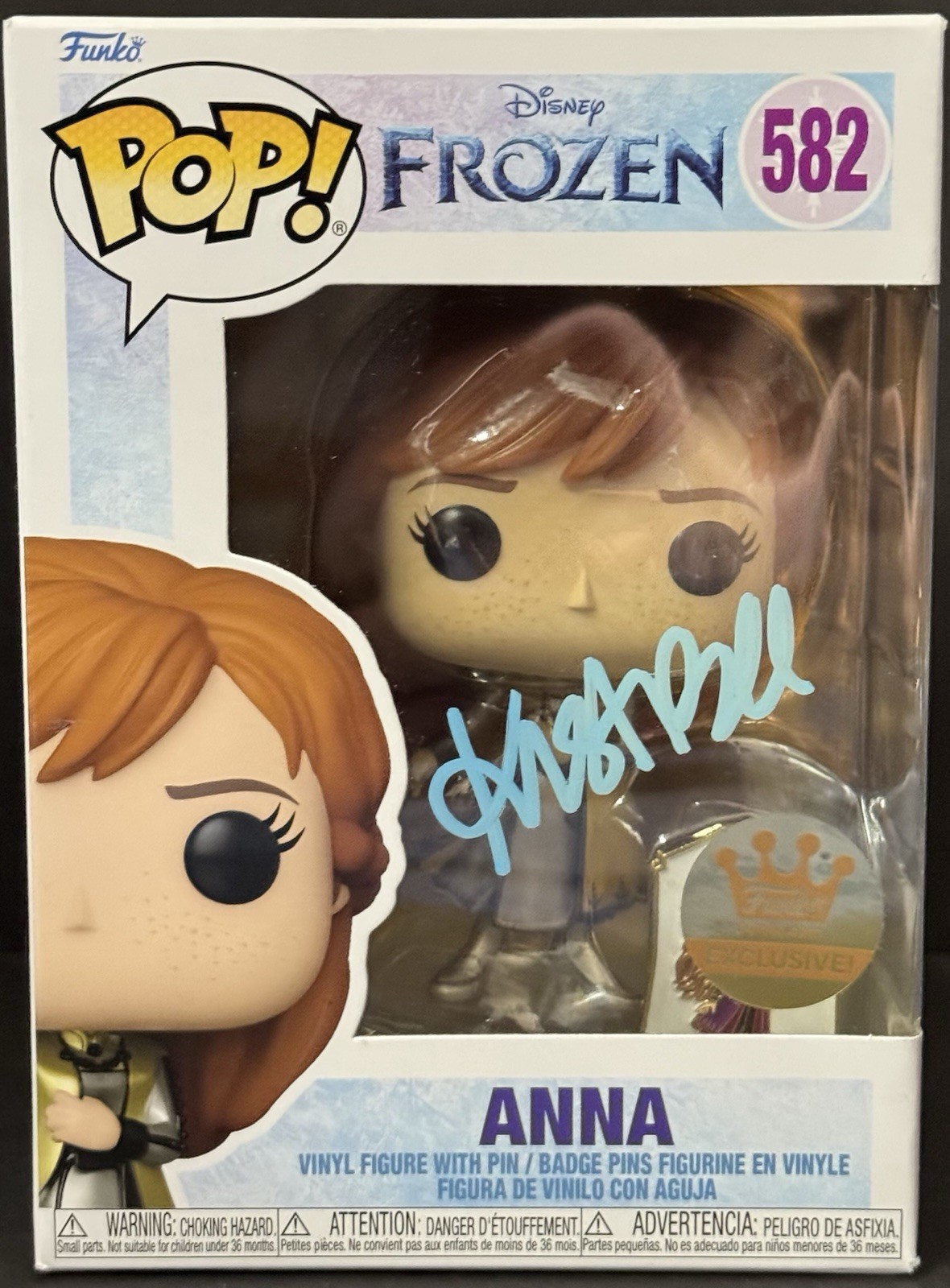 Kristen Bell Signed Autographed Anna Frozen Exclusive Funko Pop Figure ...