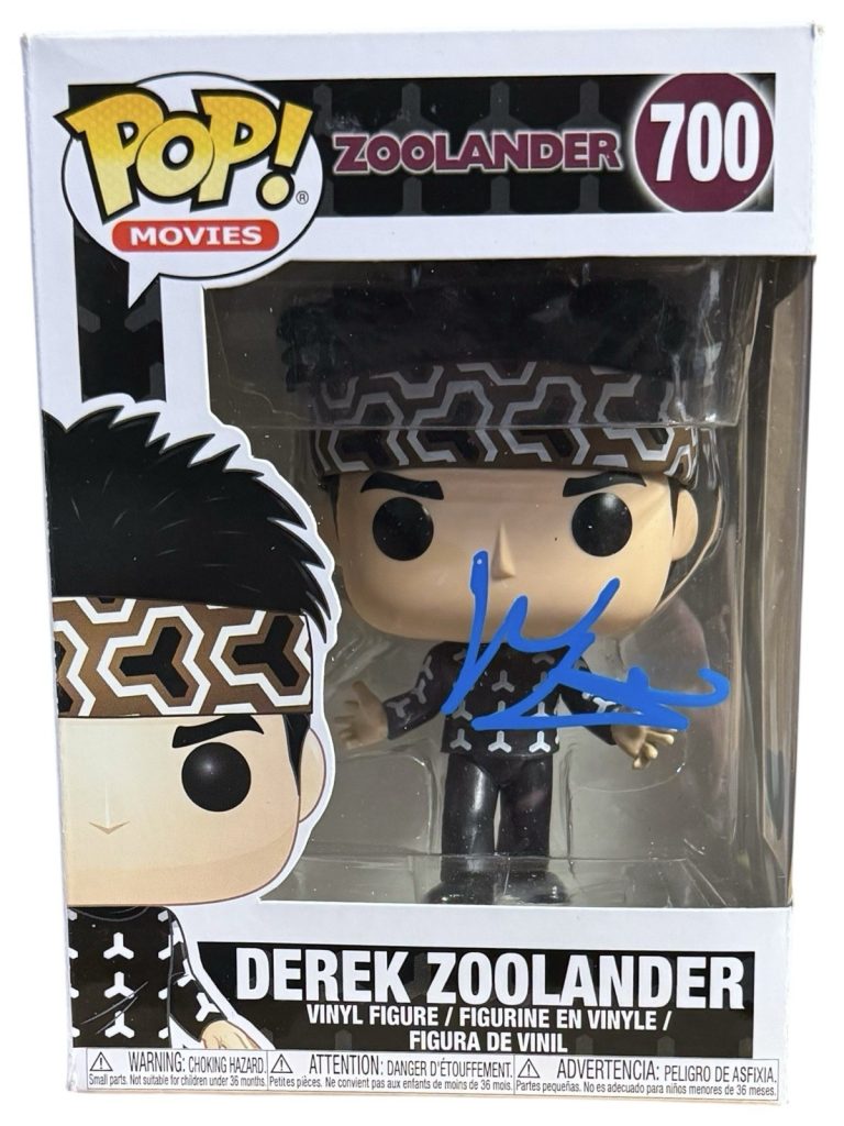 Ben Stiller 'Zoolander' Signed Autograph Derek Zoolander Funko Pop ...