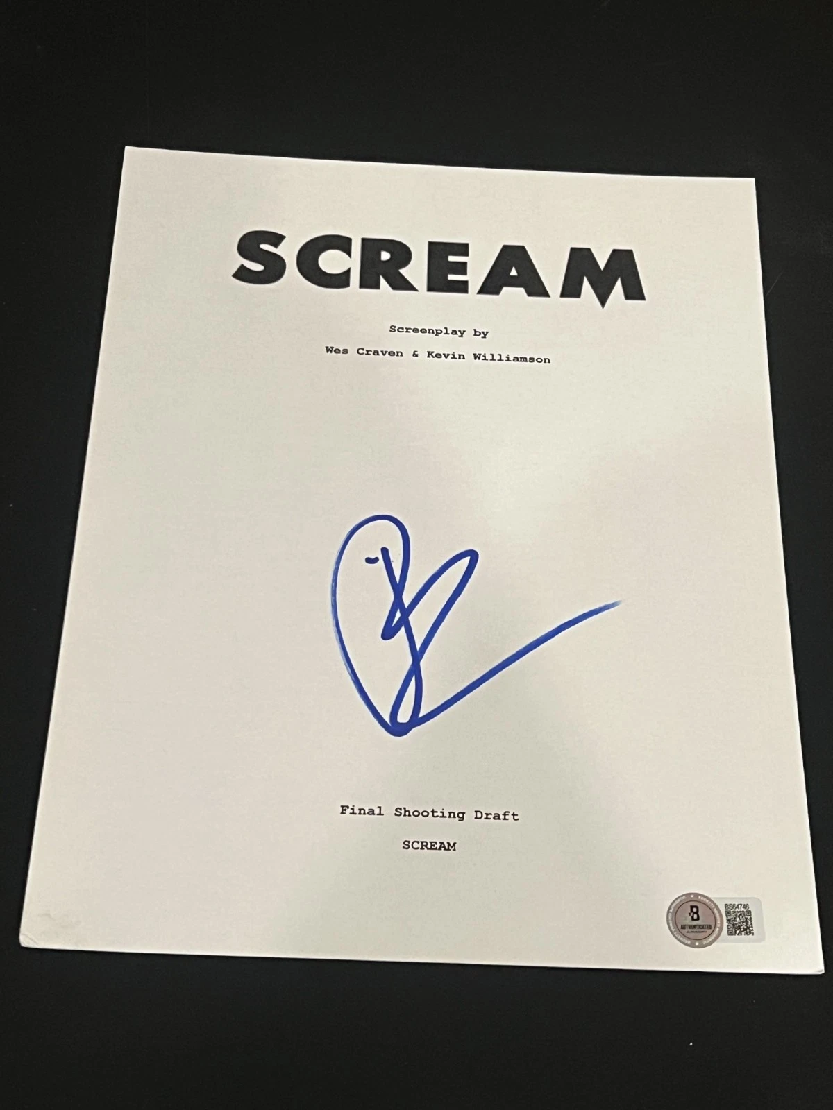 DREW BARRYMORE SIGNED AUTOGRAPH MOVIE SCRIPT SCREAM BECKETT BAS COA ...