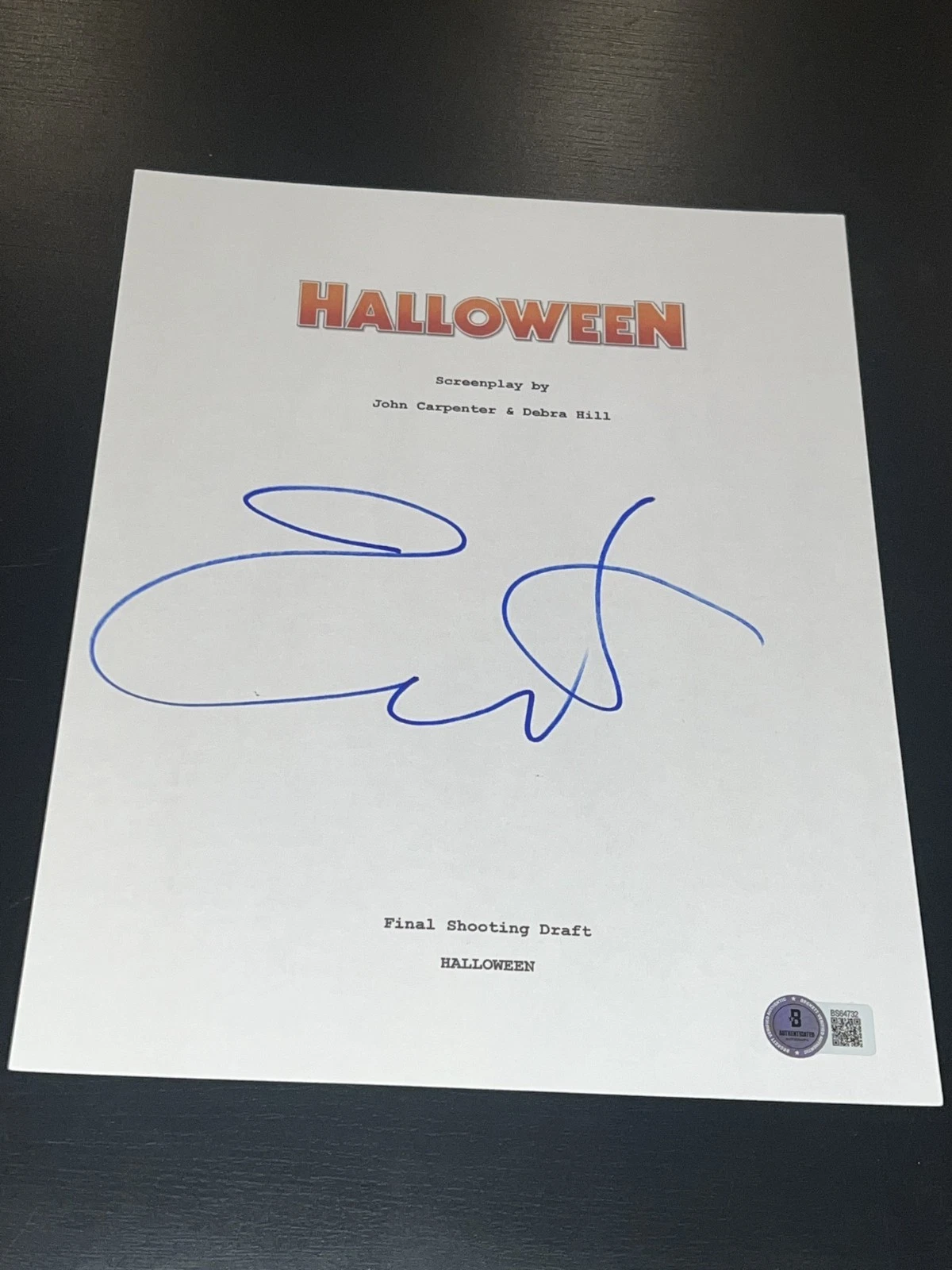 JAMIE LEE CURTIS SIGNED AUTOGRAPH MOVIE SCRIPT HALLOWEEN BECKETT BAS ...