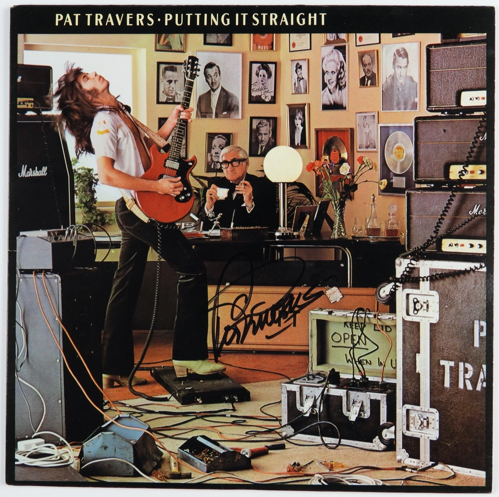 Pat Travers JSA Signed Autograph Album Vinyl Record Putting It Straight ...