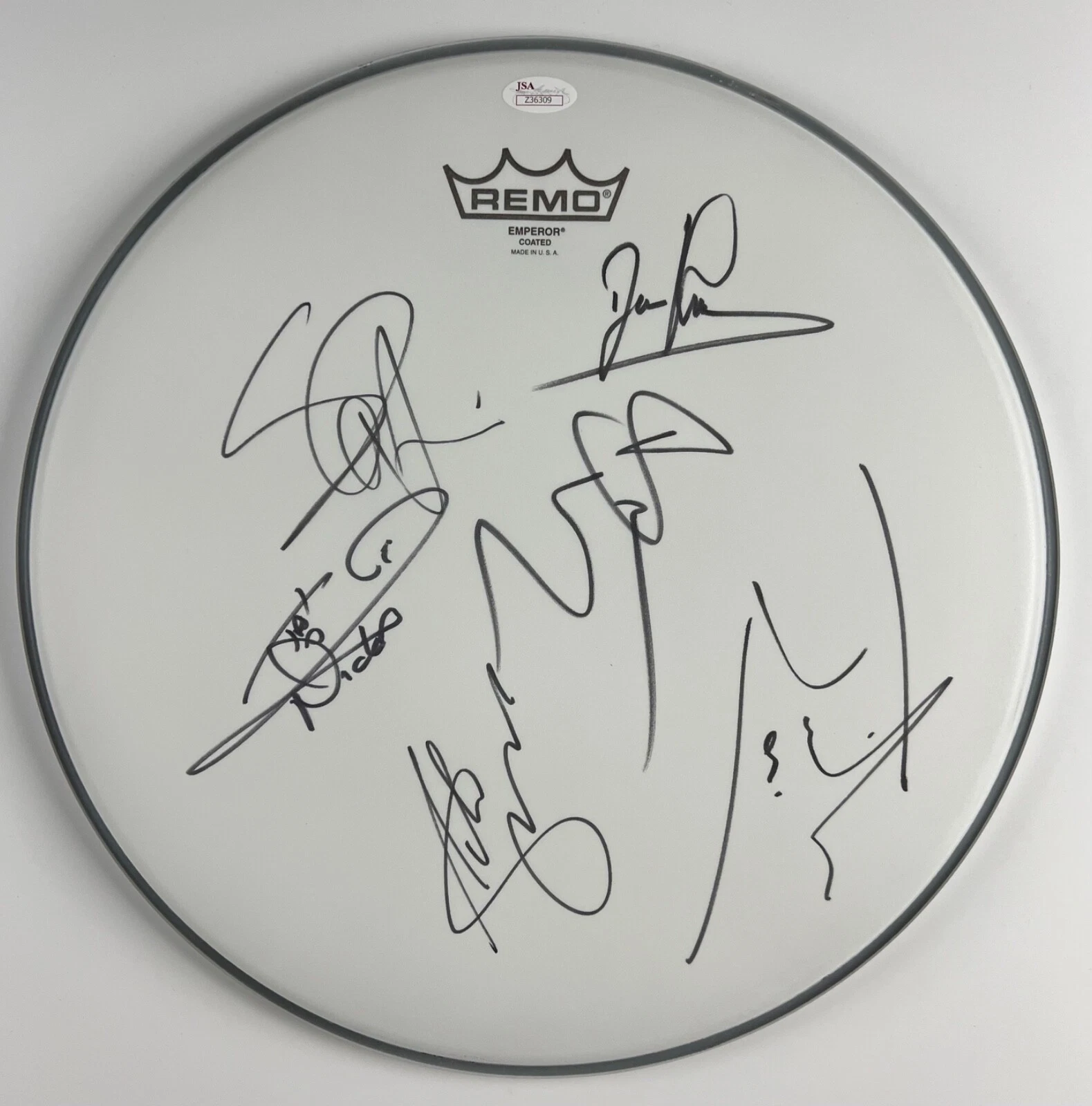 Iron Maiden Autograph Signed Drum Head JSA COA 14" Bruce Dickinson ...