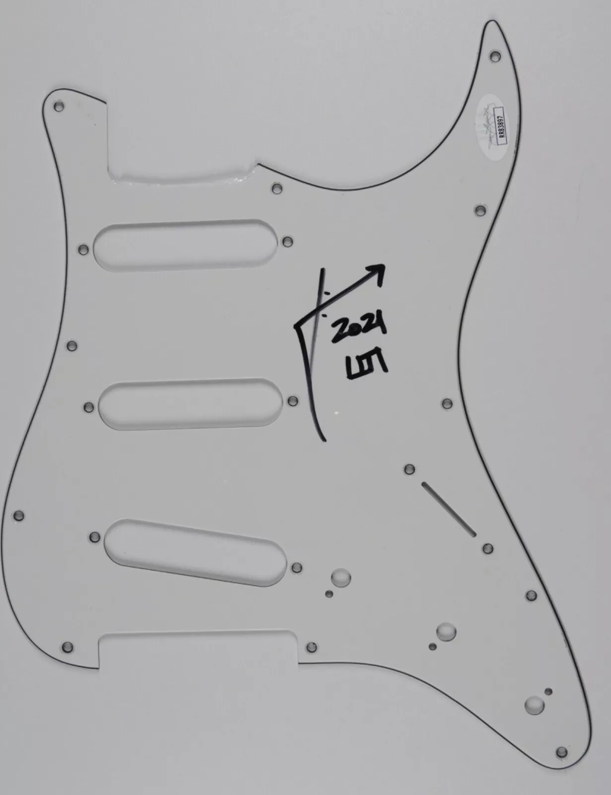 Jared Leto JSA Autograph Signed Guitar Guard Strat Kickplate | Autographia