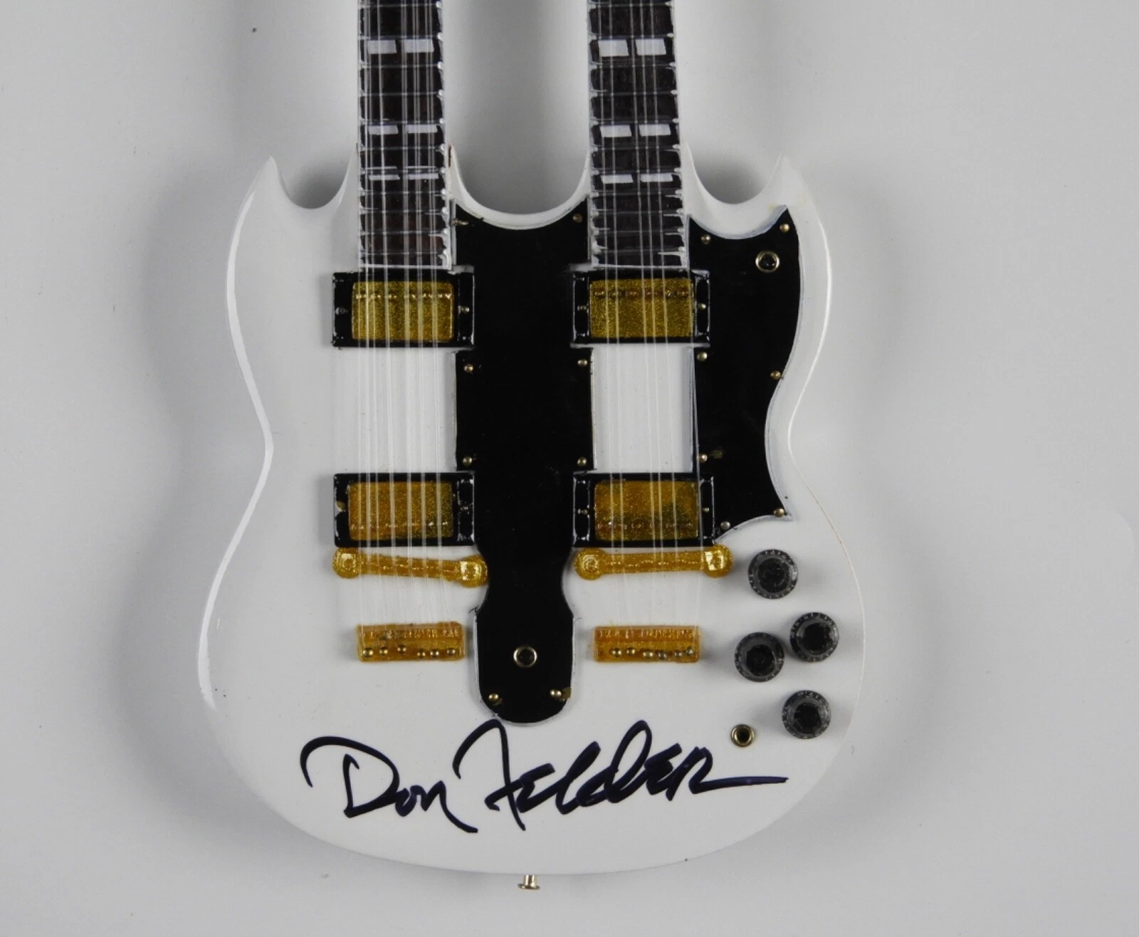 Don Felder The Eagles JSA Autograph Signed Mini Guitar Axe Heaven Scale ...