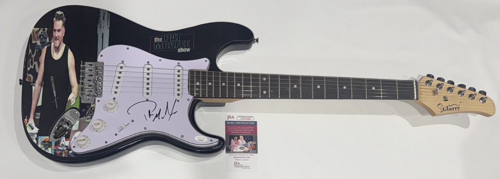 PAT MCAFEE SIGNED CUSTOM ELECTRIC GUITAR PAT MCAFEE SHOW RARE JSA COA ...