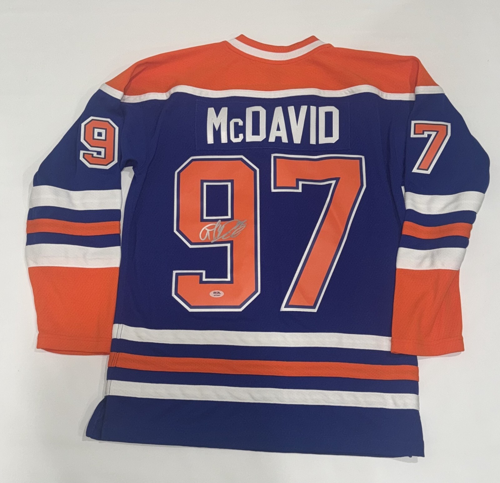 CONNOR MCDAVID SIGNED MITCHELL & NESS EDMONTON OILERS ROOKIE JERSEY PSA ...