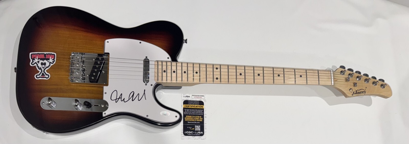 MIKE MCCREADY SIGNED SUNBURST ELECTRIC GUITAR PEARL JAM AUTOGRAPHED JSA ...