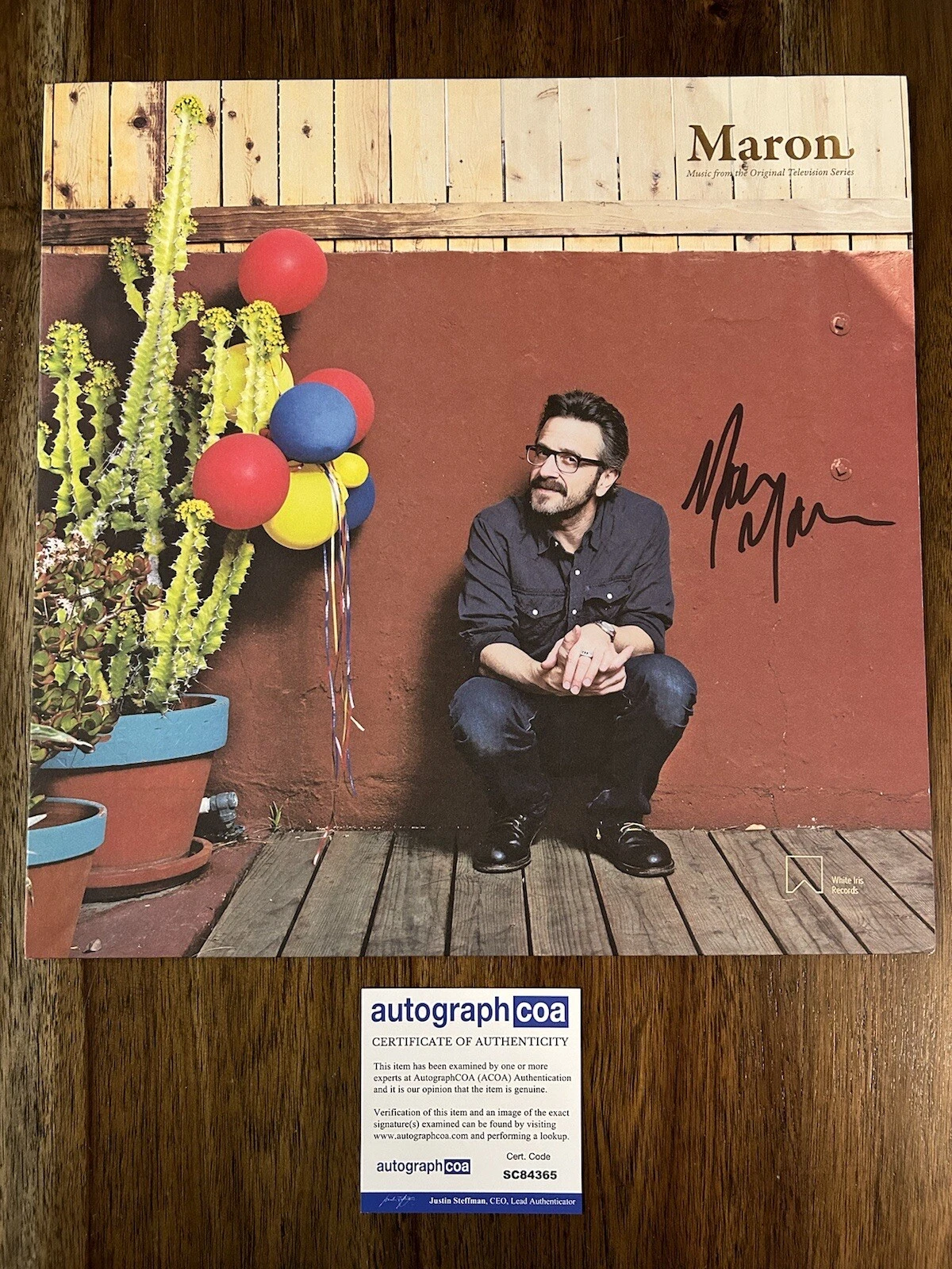 ‘Marc Maron’ Signed Comedy Vinyl Album ‘Maron’ TV Show ACOA PROOF ...