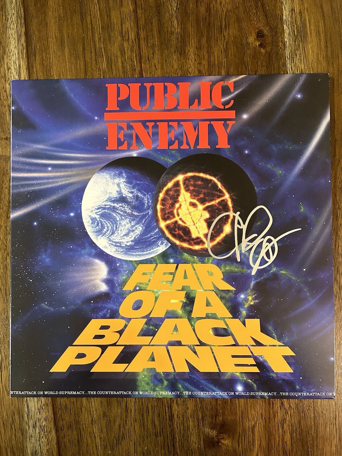 Chuck D ‘Public Enemy’ Signed Vinyl Album ‘Fear Of A Black Planet ...