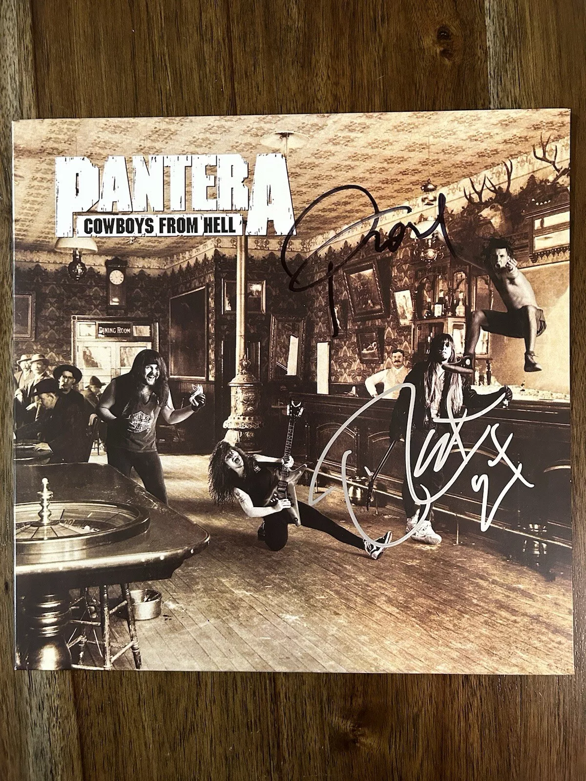 ‘Pantera’ Signed ‘Cowboys From Hell’ Vinyl Album Phil Anselmo & Rex ...