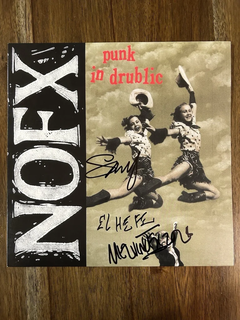‘NOFX’ Band Signed Vinyl Album ‘Punk In Drublic’ Melvin & Smelly PROOF ...
