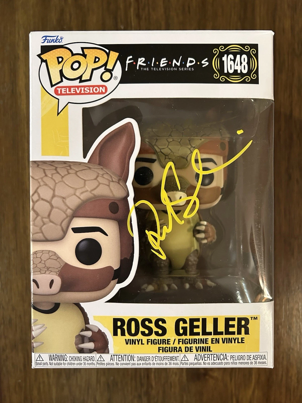 David Schwimmer ‘Friends’ Signed Funko Pop ‘Ross Geller’ Beckett Certified RARE | Autographia