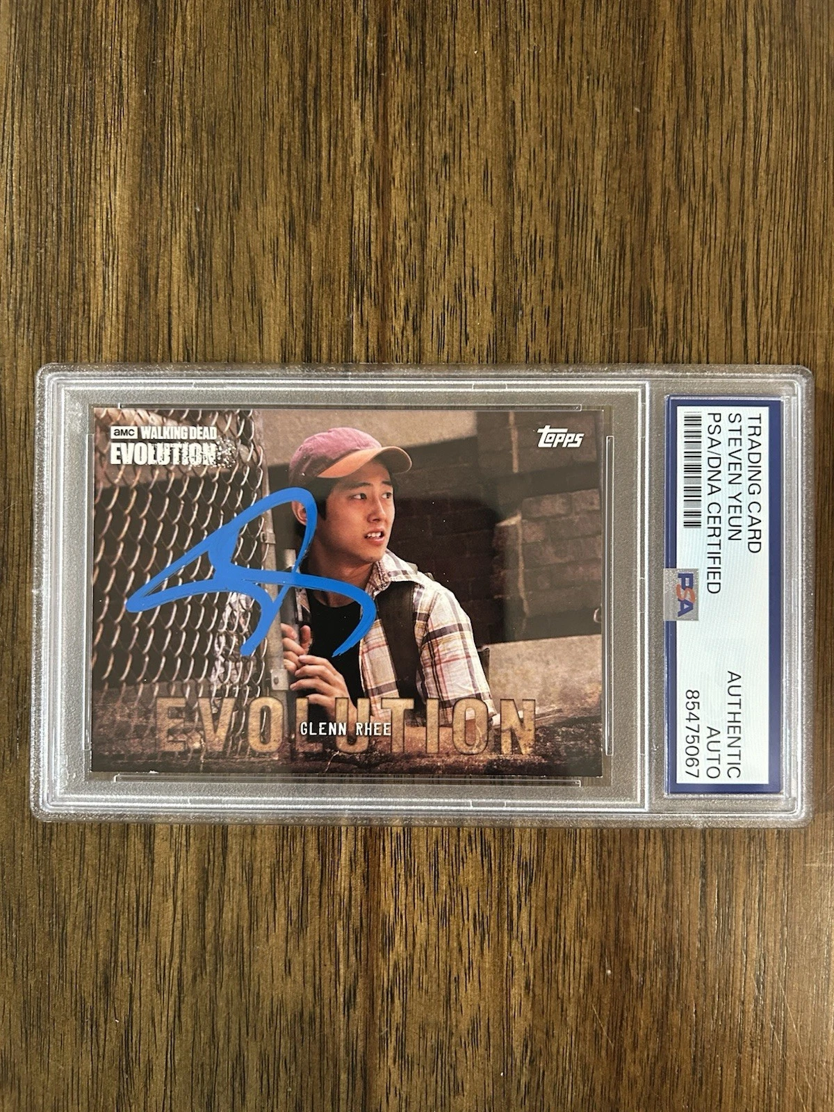 Steven Yeun ‘The Walking Dead’ Signed Autographed Card ‘Glenn Rhee’ PSA ...