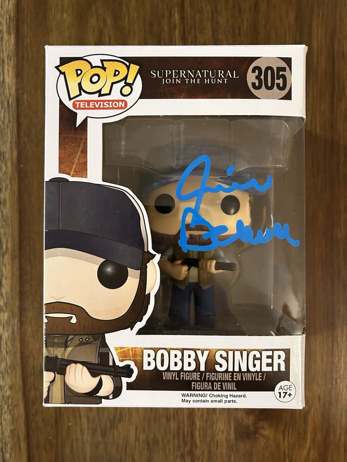Jim Beaver ‘Supernatural’ Signed Funko Pop 305 ‘Bobby Singer’ Beckett ...