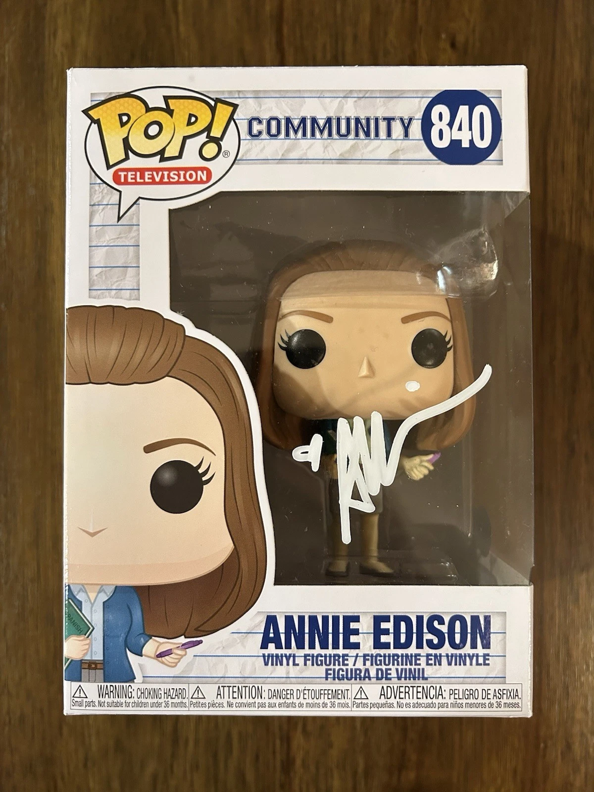 Alison Brie ‘Community’ Signed Funko Pop #840 ‘Annie Edison’ Beckett ...