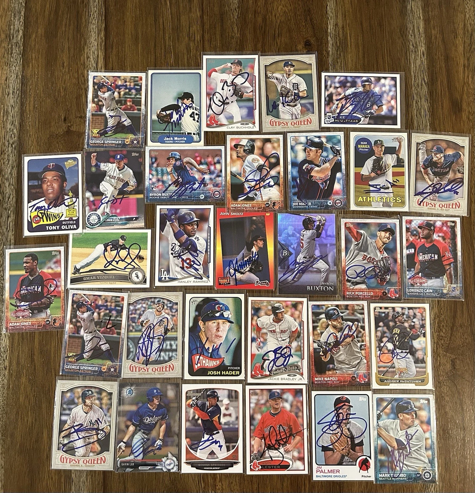 Signed Baseball 10 Card Lot “Mystery Pack” MLB Autograph Sports Cards ...