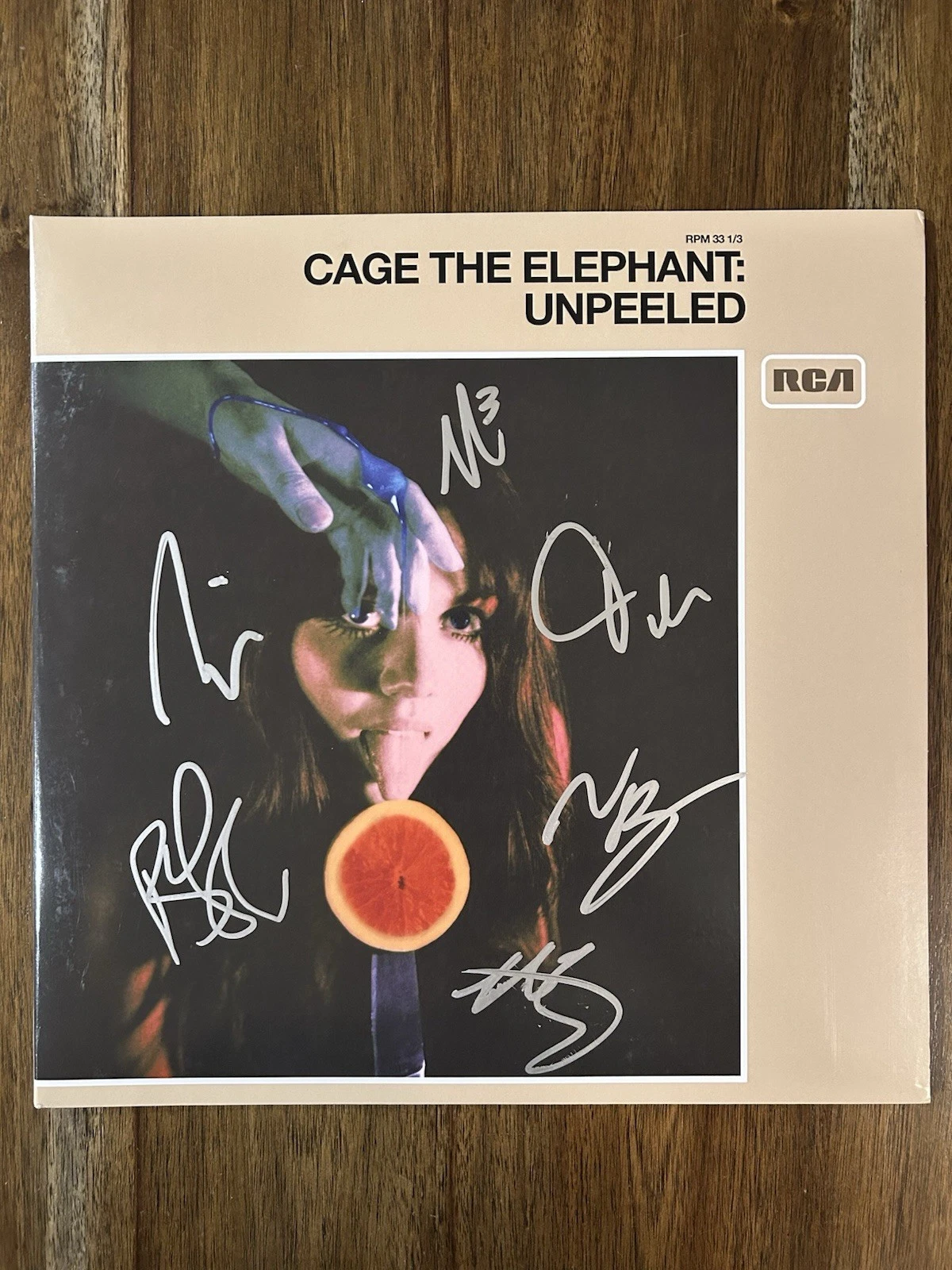 ‘Cage The Elephant’ Full Band Signed Vinyl Album ‘Unpeeled’ Matt Shultz ...