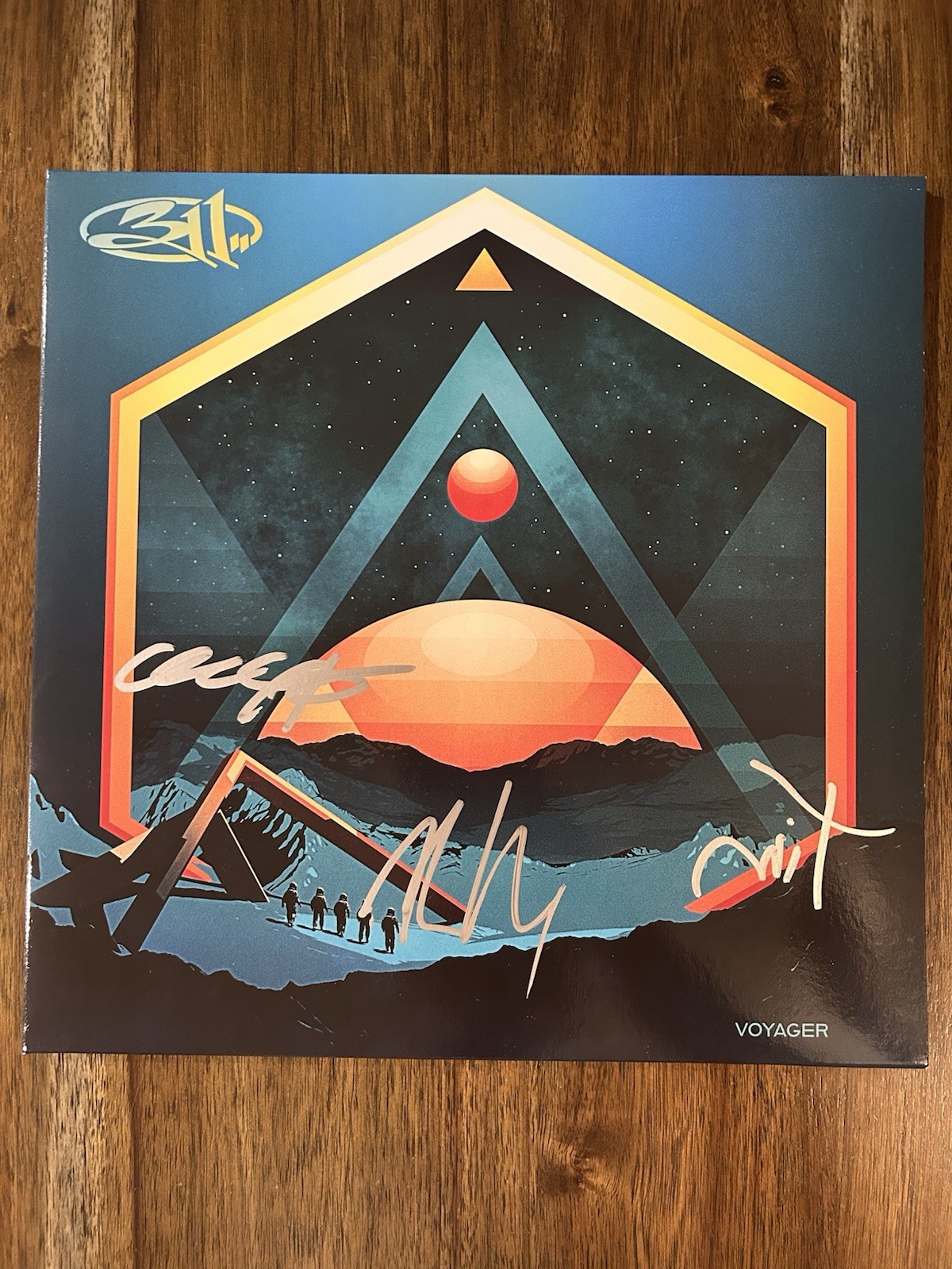 ‘311’ Band Signed Vinyl Album ‘Voyager’ Nick Hexum, Chad & Tim ...