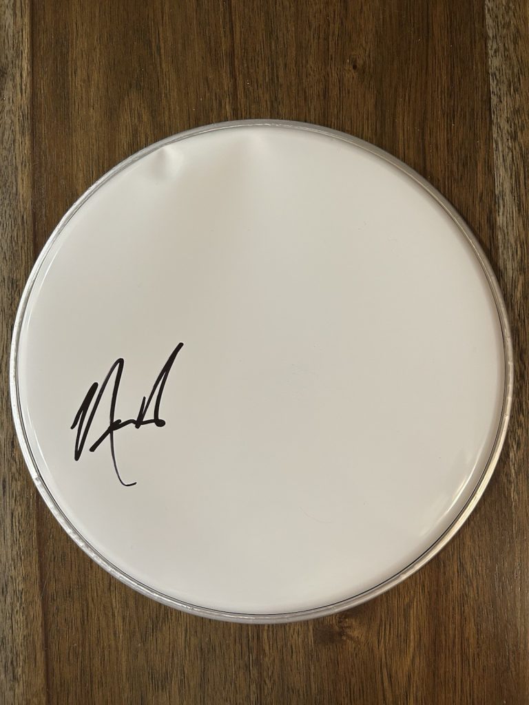 Neil Sanderson ‘Three Days Grace’ Band Signed 10” Drumhead | Autographia