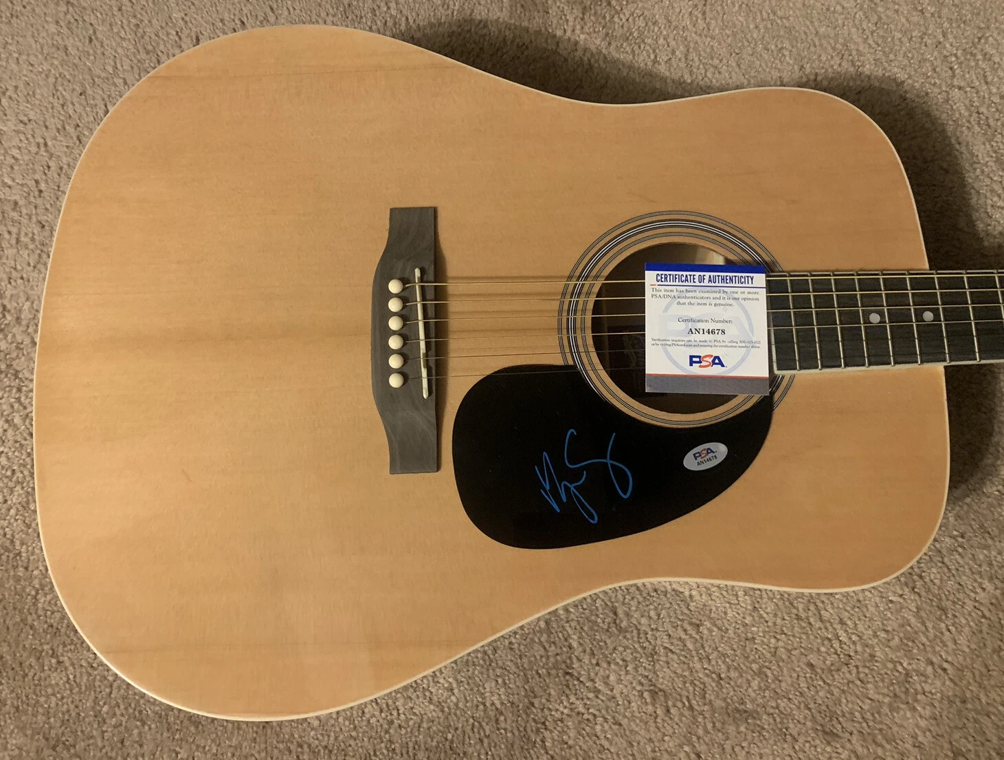 Morgan Evans Signed Autographed Electric Guitar PSA Certified | Autographia