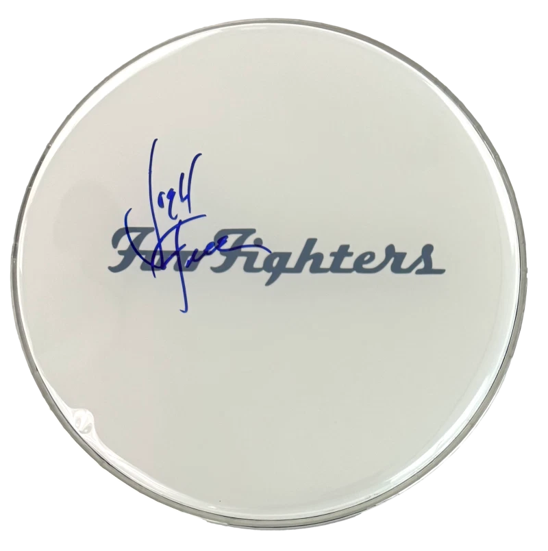 Josh Freese Foo Fighters Signed Autograph Custom 12" Drumhead w/ JSA ...