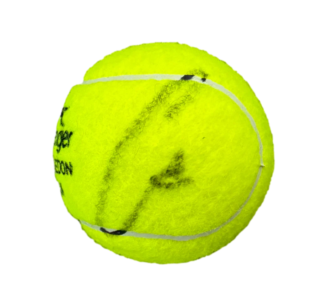 Carlos Alcaraz Signed Autograph 2024 Wimbledon Tennis Ball w/ Beckett ...