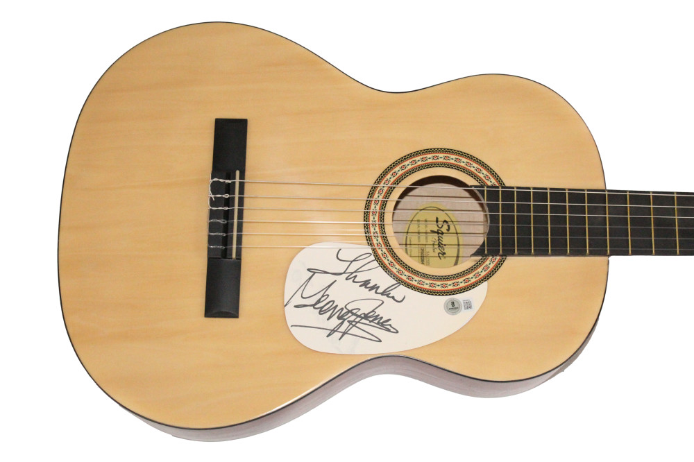 George Jones Signed Autograph Fender Acoustic Guitar - Country Music ...