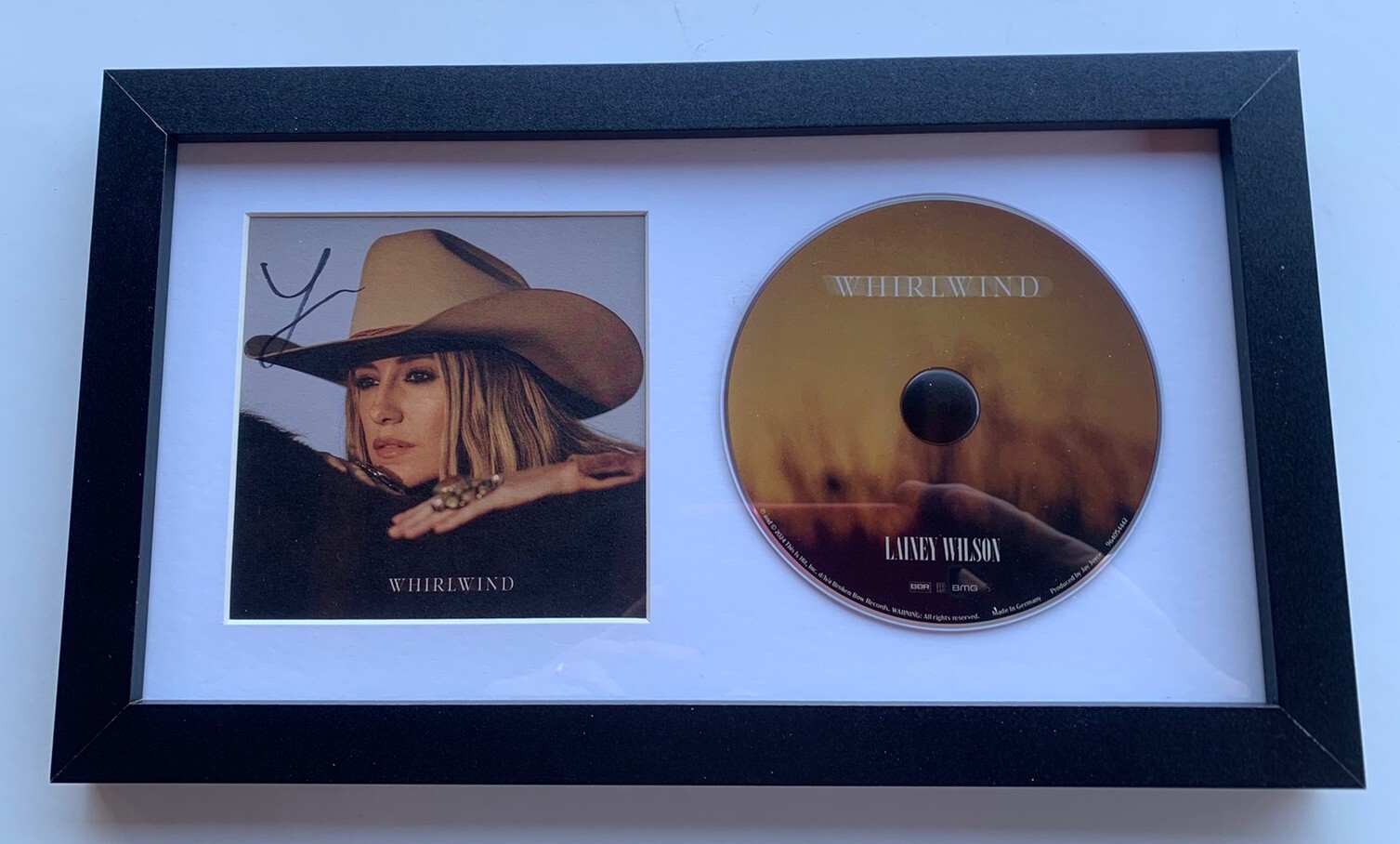 Laney Wilson Signed Autographed Framed WHIRLWIND CD Display BAS ...