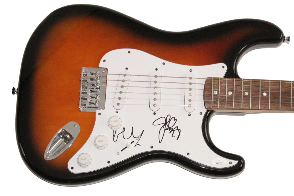 Lance Bass & JC Chasez Signed Autograph Fender Electric Guitar NSYNC w ...