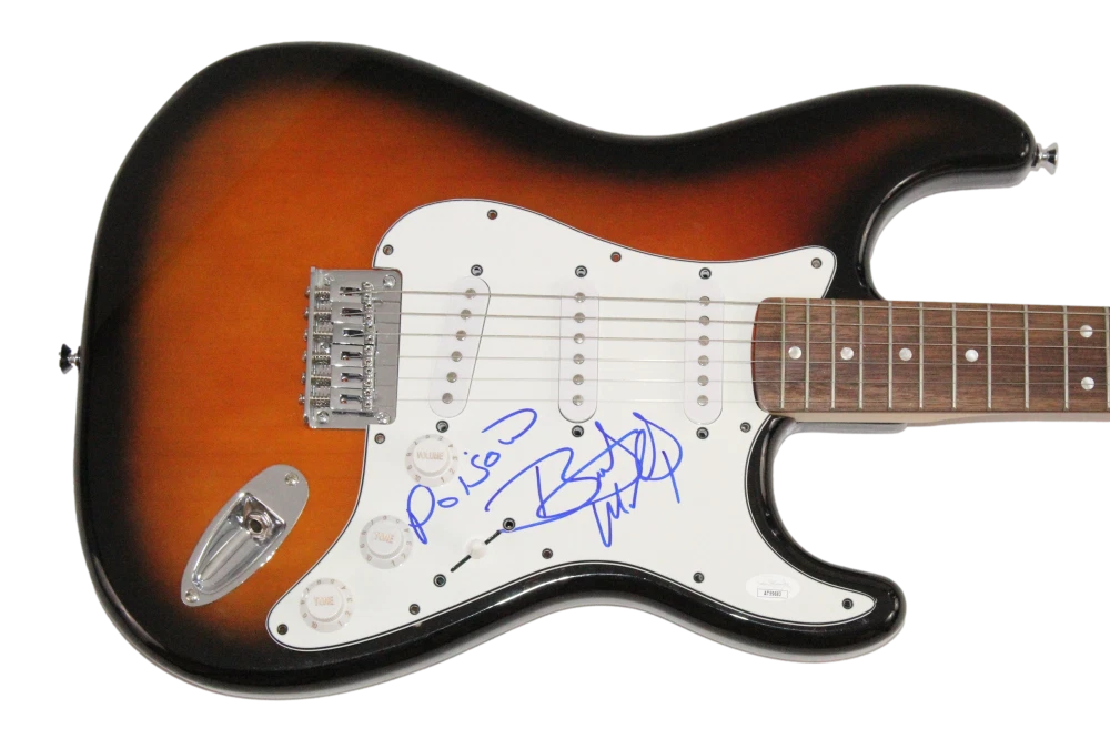 Bret Michaels Poison Signed Autograph Fender Electric Guitar w/ JSA COA ...