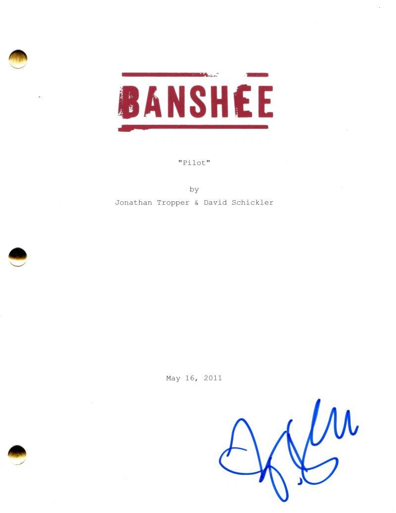 Trieste Kelly Dunn Signed Autograph Banshee Pilot Script Screenplay ...
