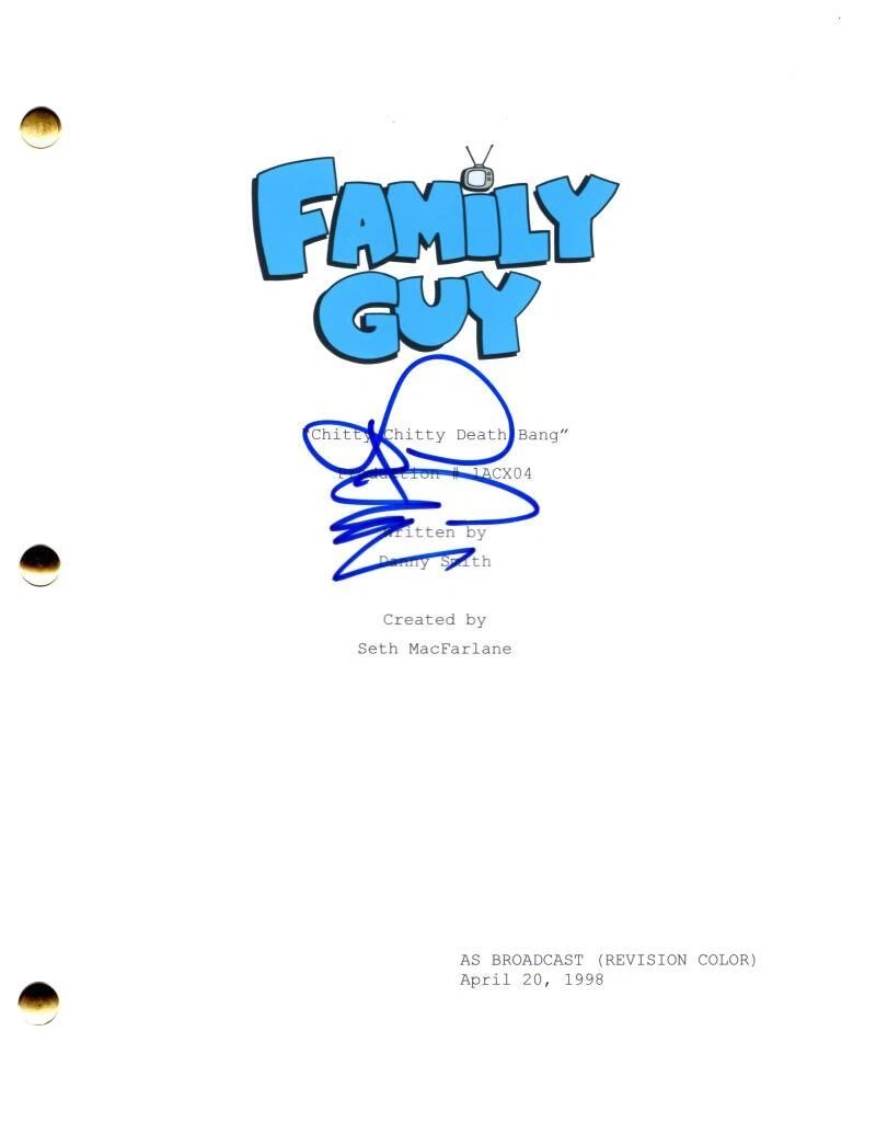Seth Green Signed Autograph Family Guy Episode Script Screenplay ...